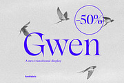 Gwen, a Serif Font by Fontfabric