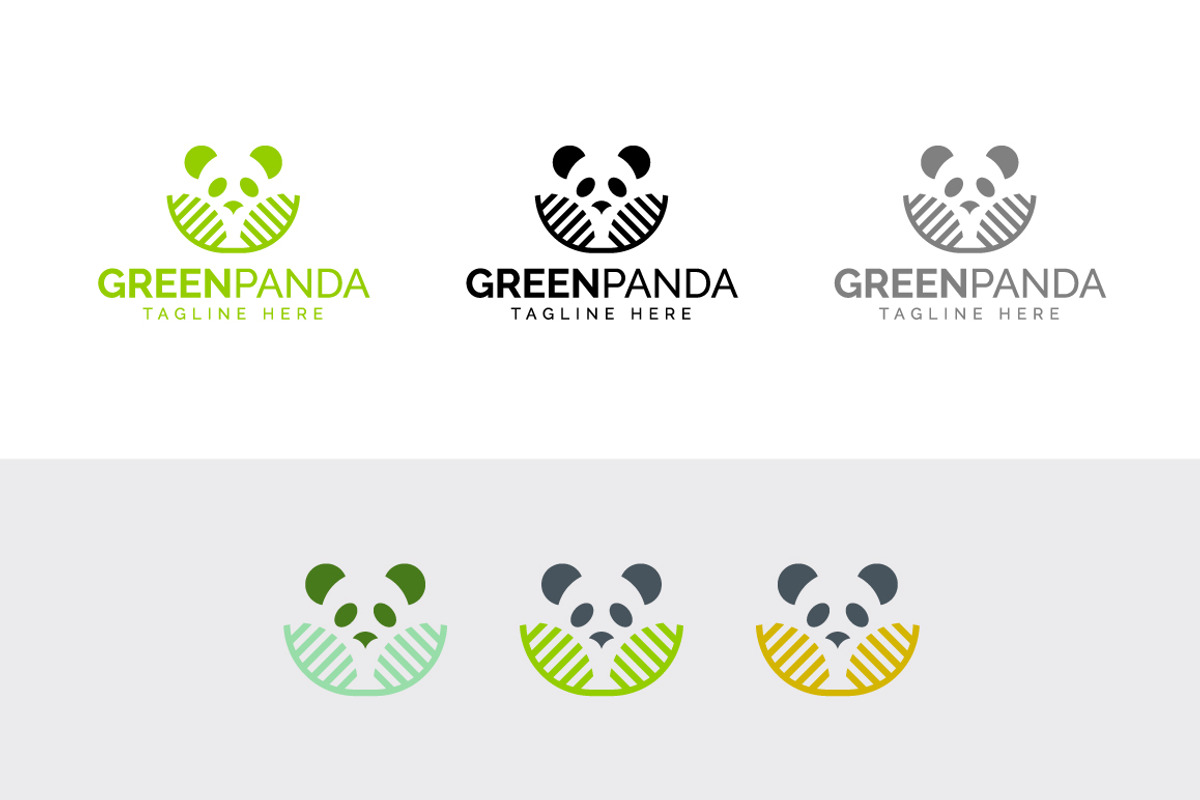Green Panda Logo, a Branding & Logo Template by emotions76