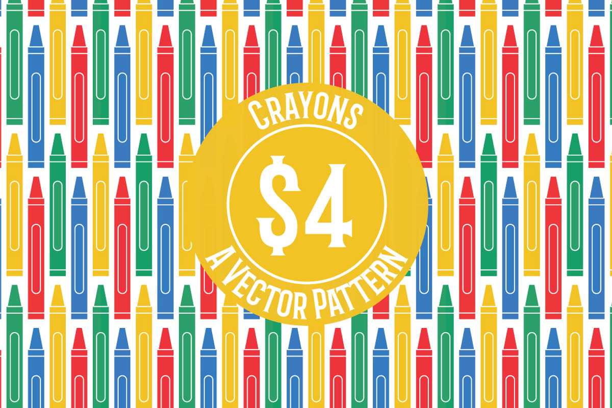 Crayon Seamless Vector Pattern, a Pattern Graphic by K McCormack Designs