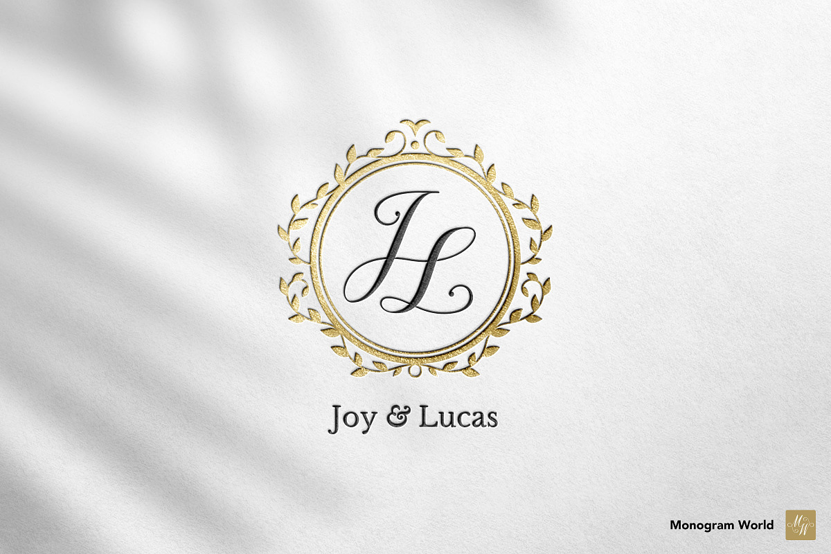 Wedding Monogram JL, a Branding & Logo Template by Monogram World