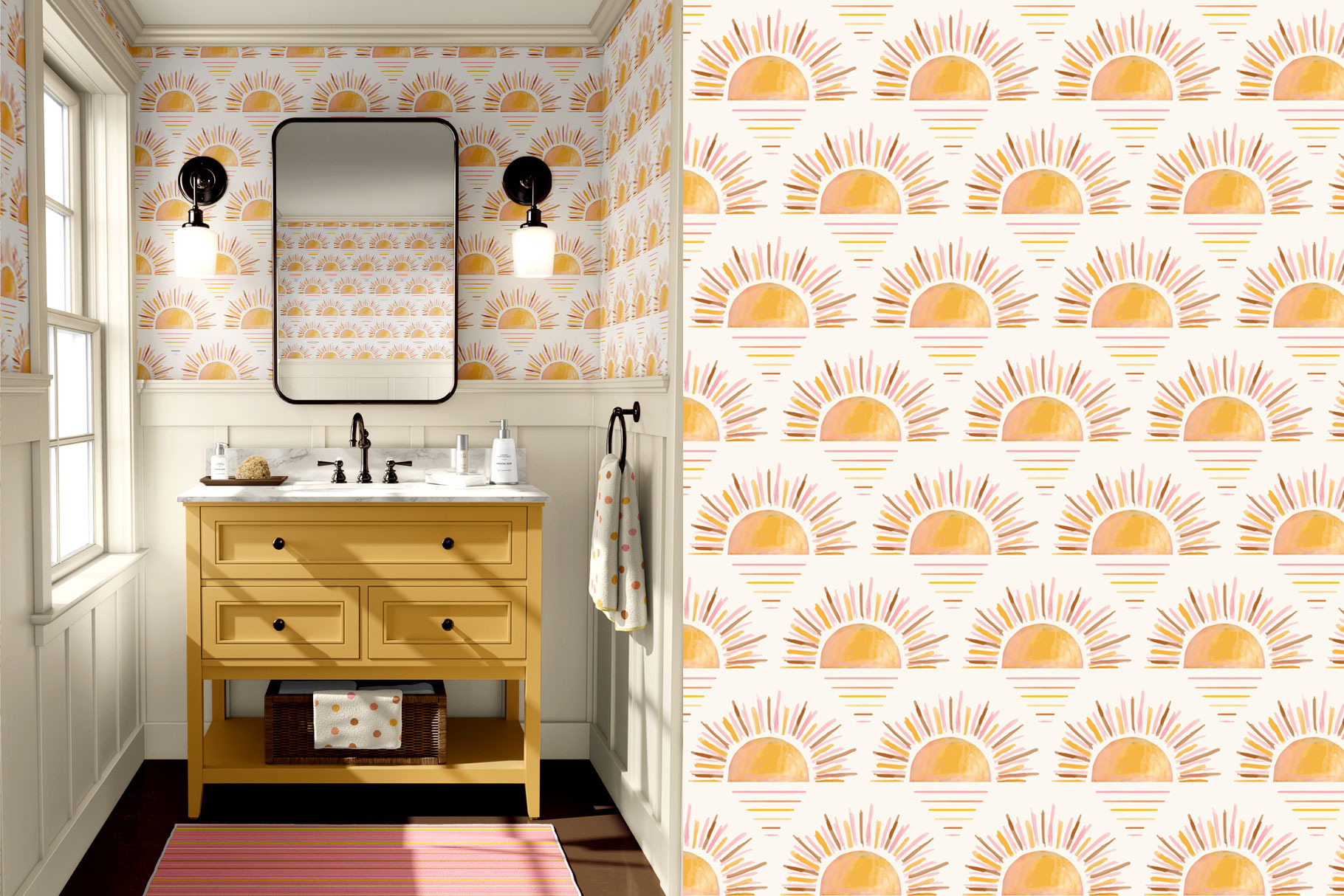 Sunny Day Repeat Sun Pattern Bundle, an Illustration by Dana Neal Designs