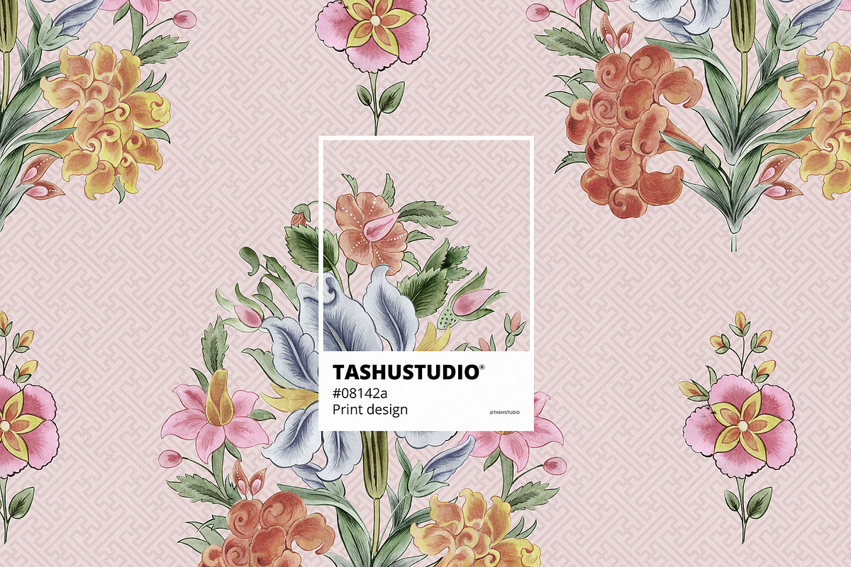 Buti, Exquisite hand painted Design!, a Pattern Graphic by TSTUDIO ...