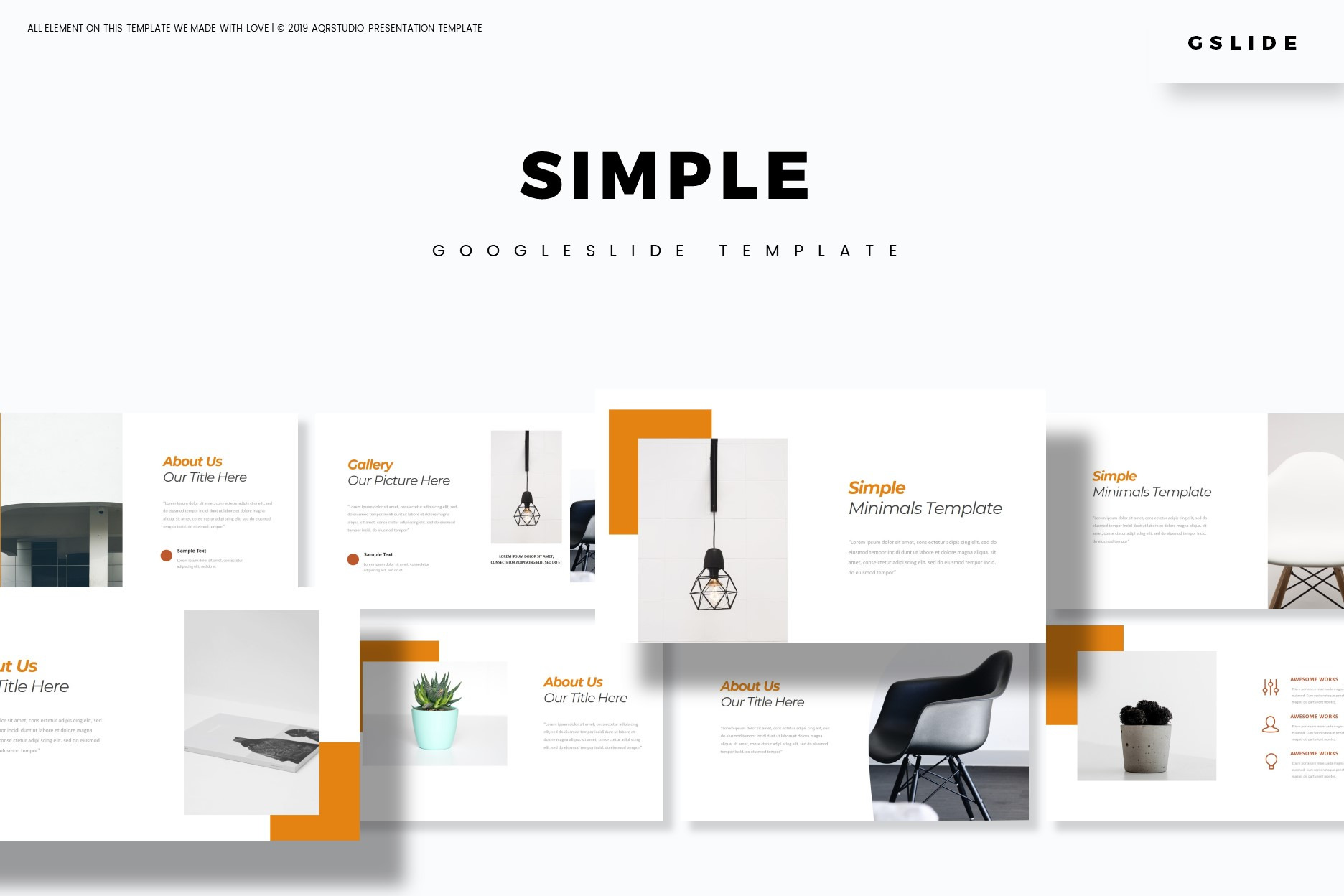 Simple - Google Slide Template, a Presentation Template by AQR Studio