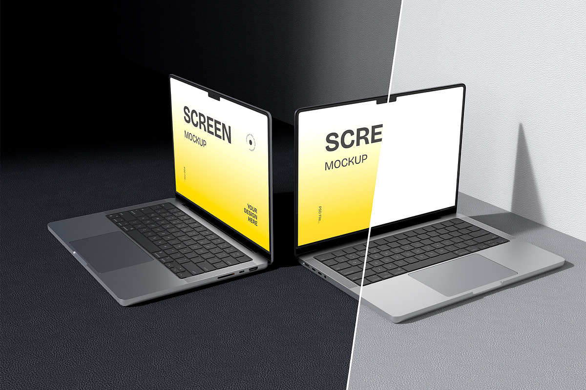 Two Laptop Screen Mockup