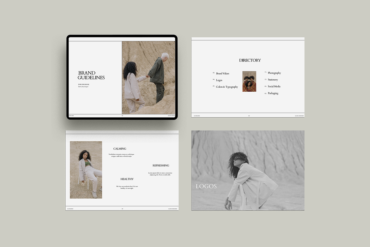 Zoe Brand Guidelines | Creative Market