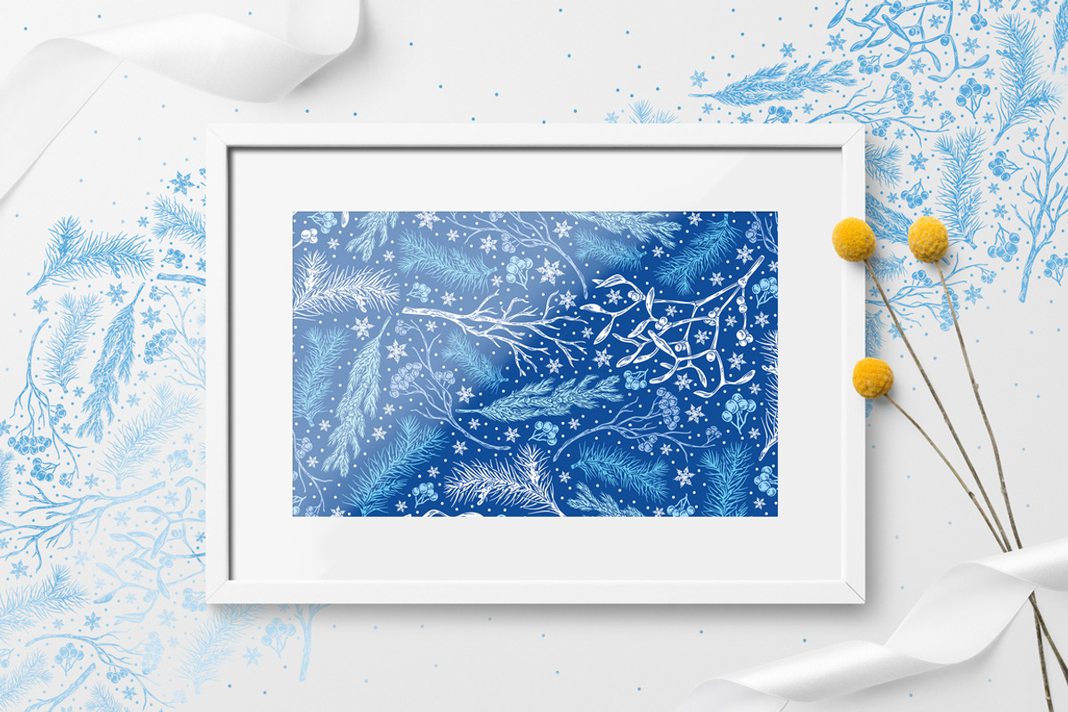 Winter Stroll patterns, a Pattern Graphic by Piñata