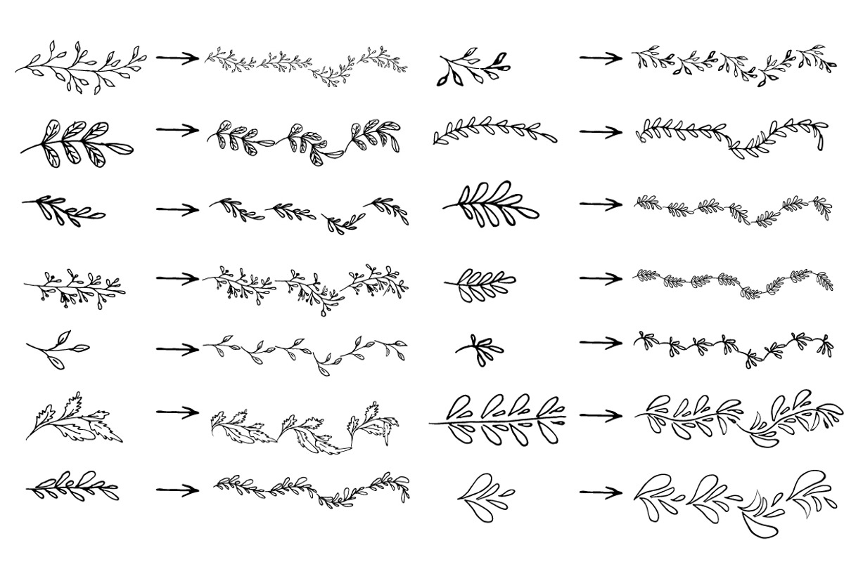Hand drawn vector elements, an Object Illustration by SaharaArt