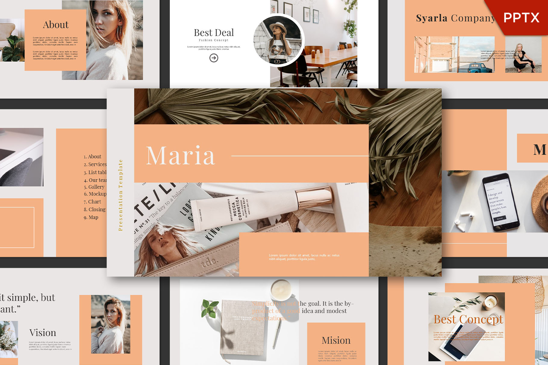MARIA Powerpoint Template, a Presentation Template by yaqublekker ...