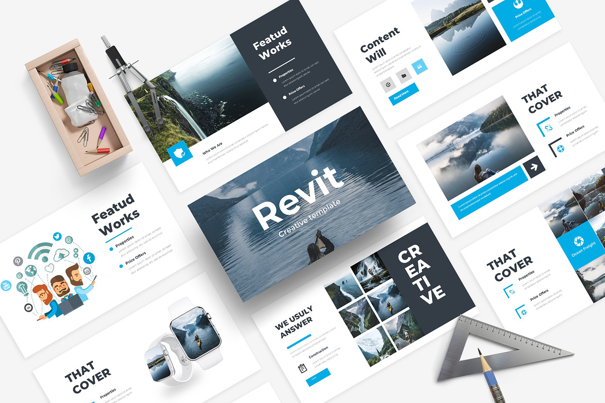 Revit Creative Powerpoint Template, a Presentation Template by One ...