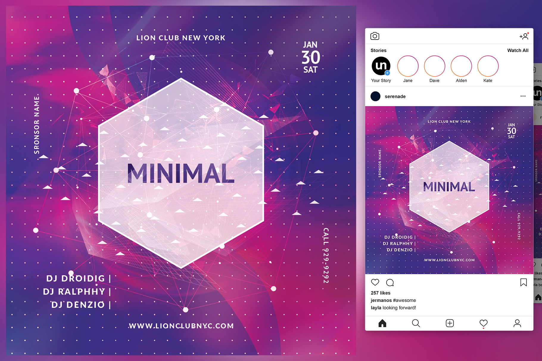 Minimal Flyer, a Flyer Template by KiraYamato Design Studio