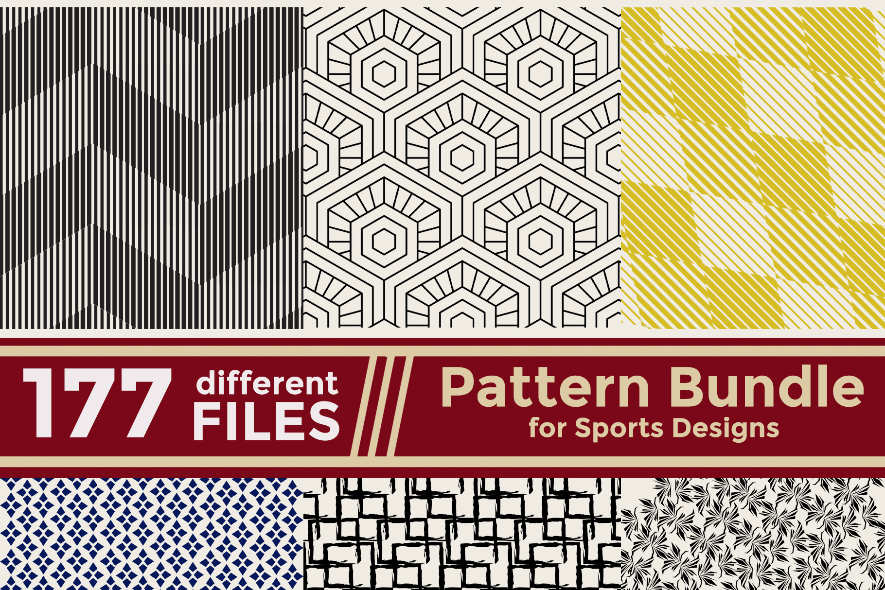 Patterns for Sports Designs and Mockup