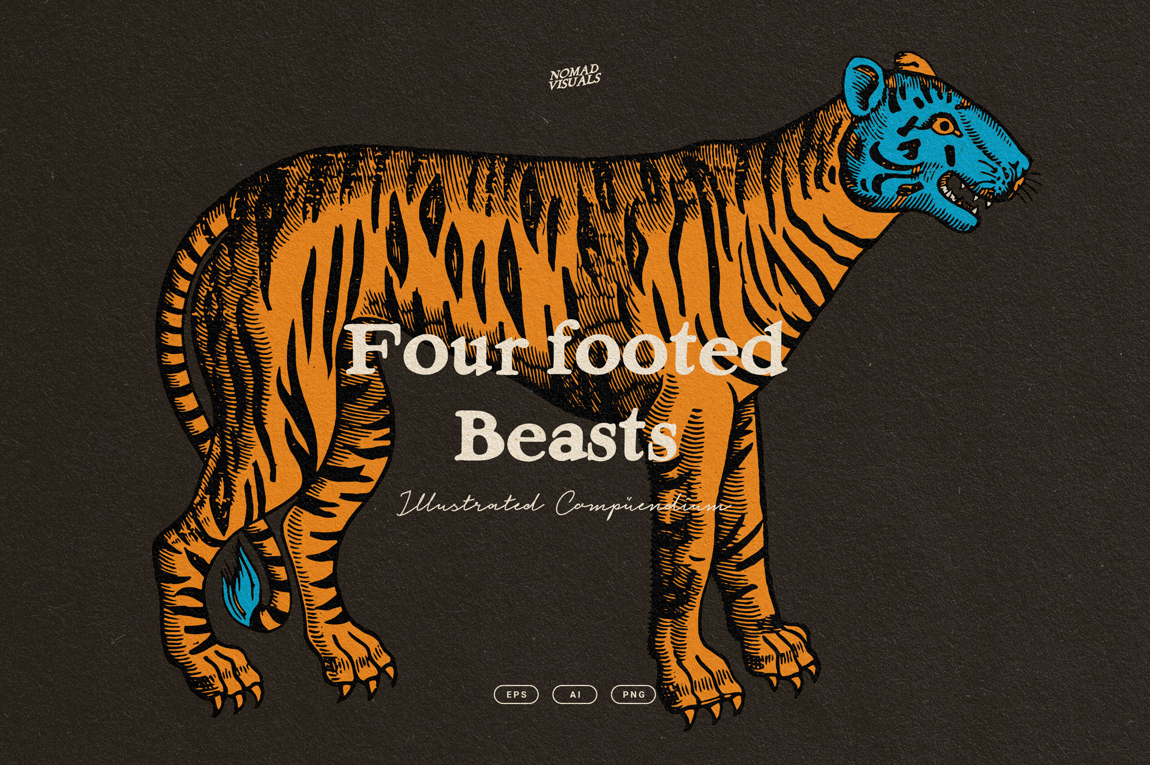 Four footed Beasts, an Animal Illustration by Nomad Visuals