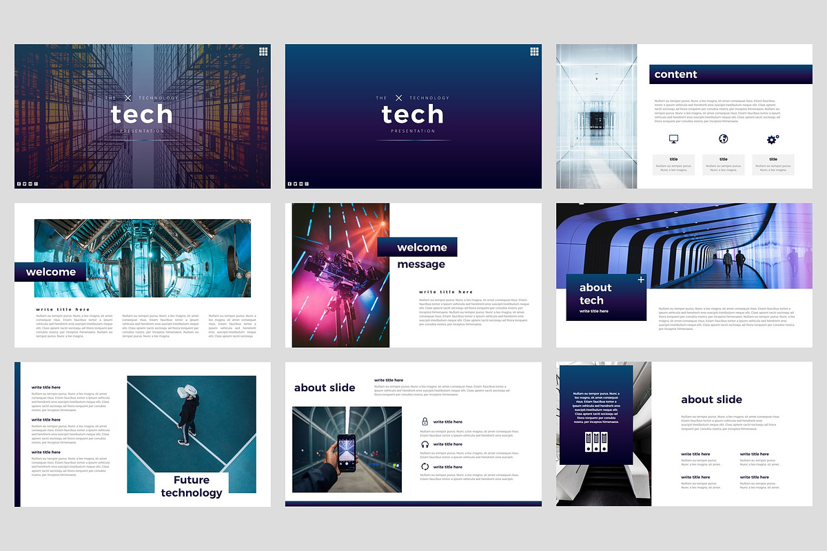 Tech - Technology PowerPoint, a Presentation Template by StringLabs
