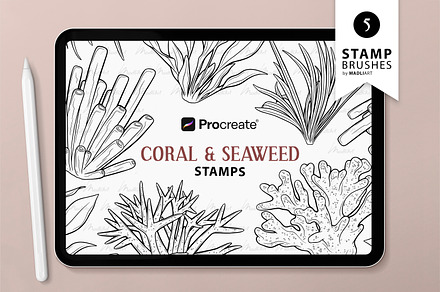 Procreate - Seashell Stamps | Brushes ~ Creative Market