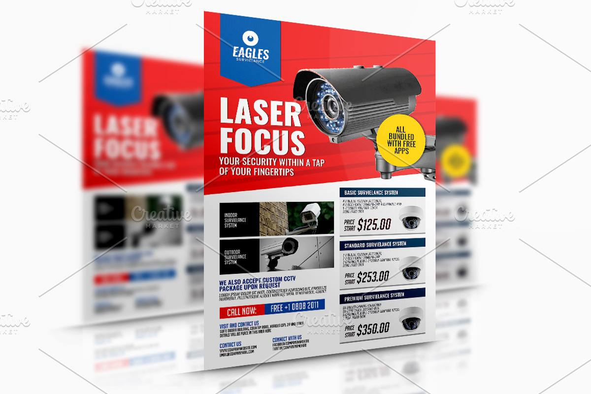 CCTV Flyer Design Template, a Flyer Template by PSDPixel