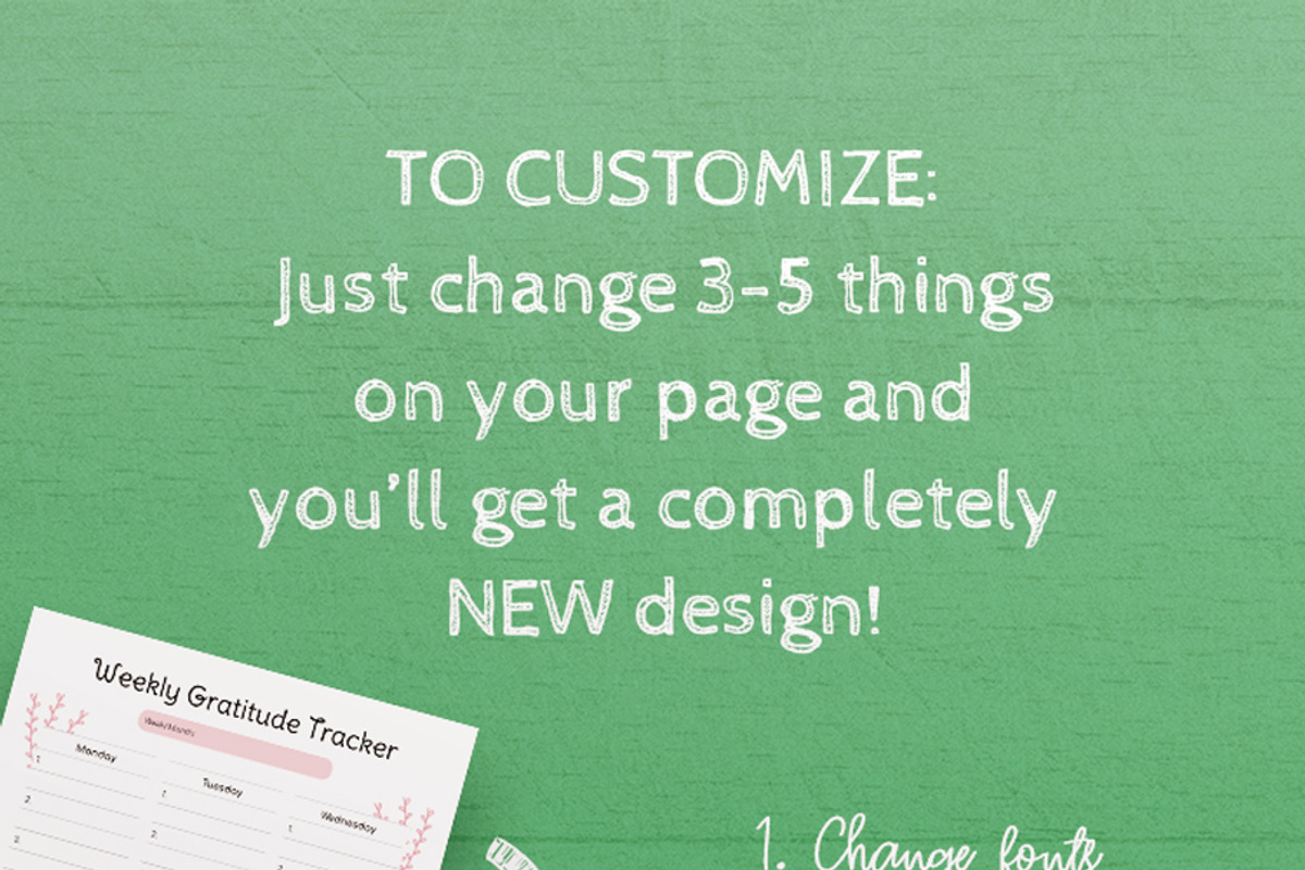 Tracker Printables InDesign Template, a Templates & Theme by Janice Designs