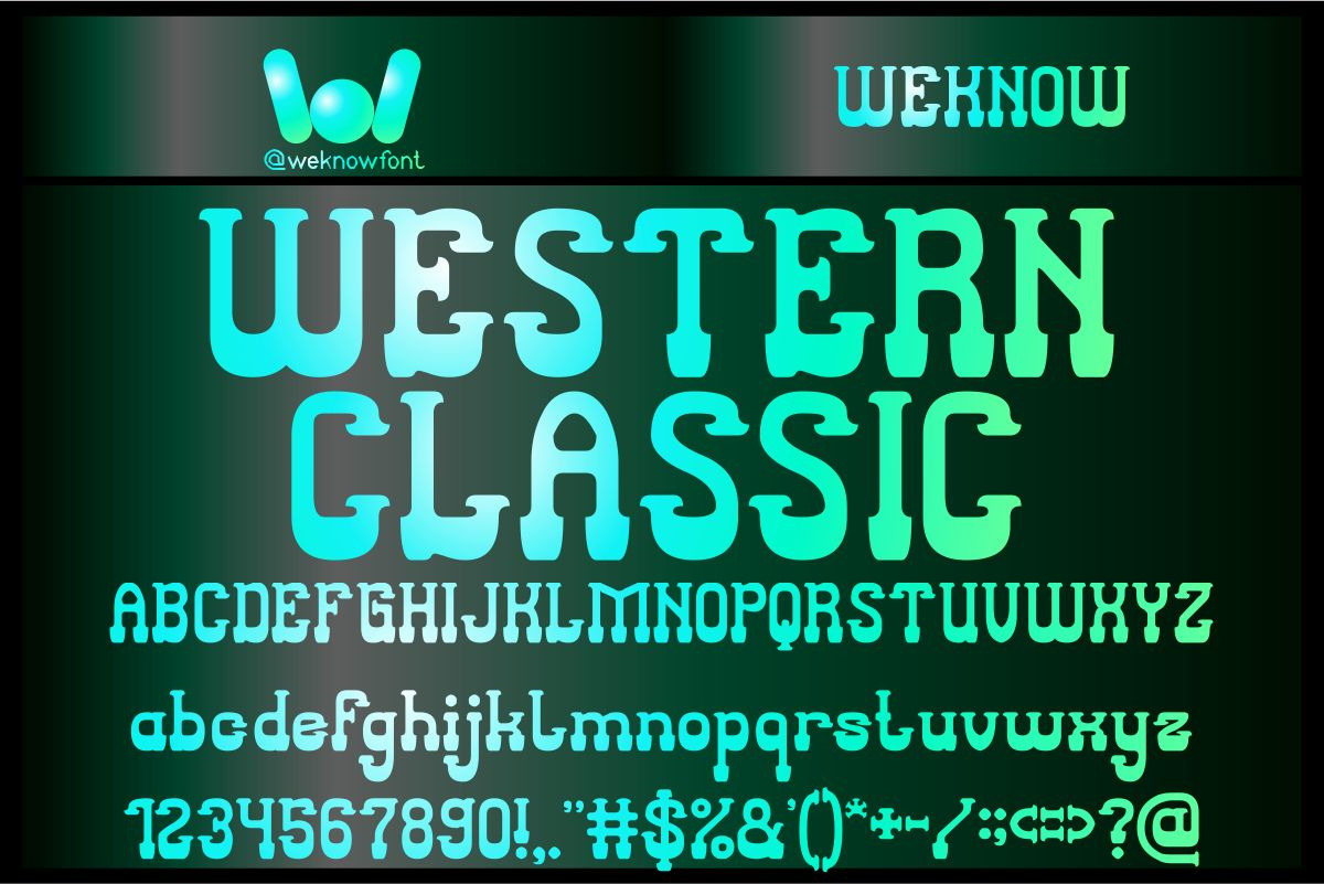 Western Classic font