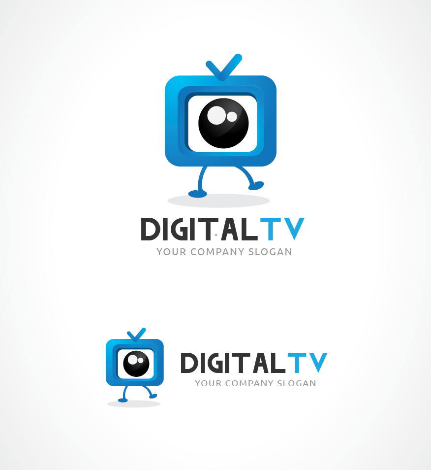 Digital TV, a Branding & Logo Template by Vectorwins Premium Shop
