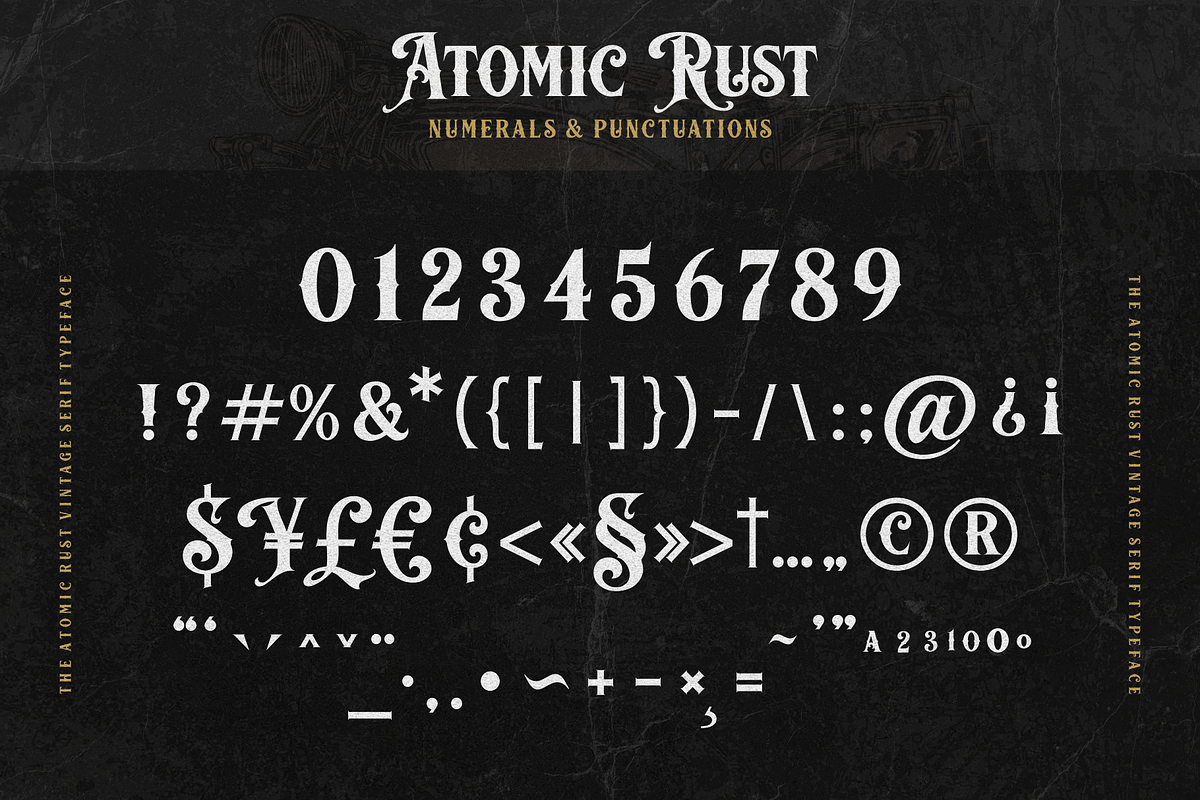 OKA - Atomic Rust, a Serif Font by ilhamtaro