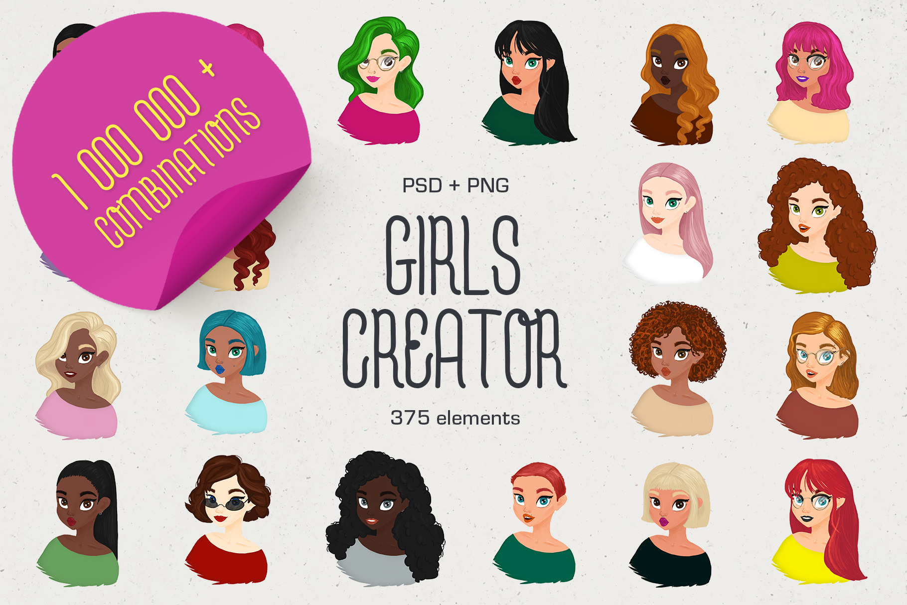 Girls Creator: Personalised Portrait, a Person Illustration by marmarina