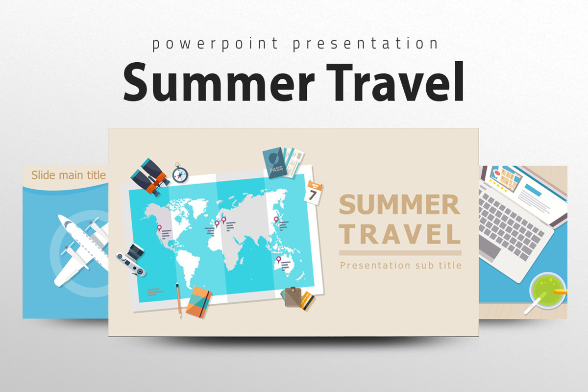 Summer Travel Powerpoint Template, a Presentation Template by GoodPello
