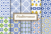 Mediterranean Seamless Patterns, a Pattern Graphic by Milky April