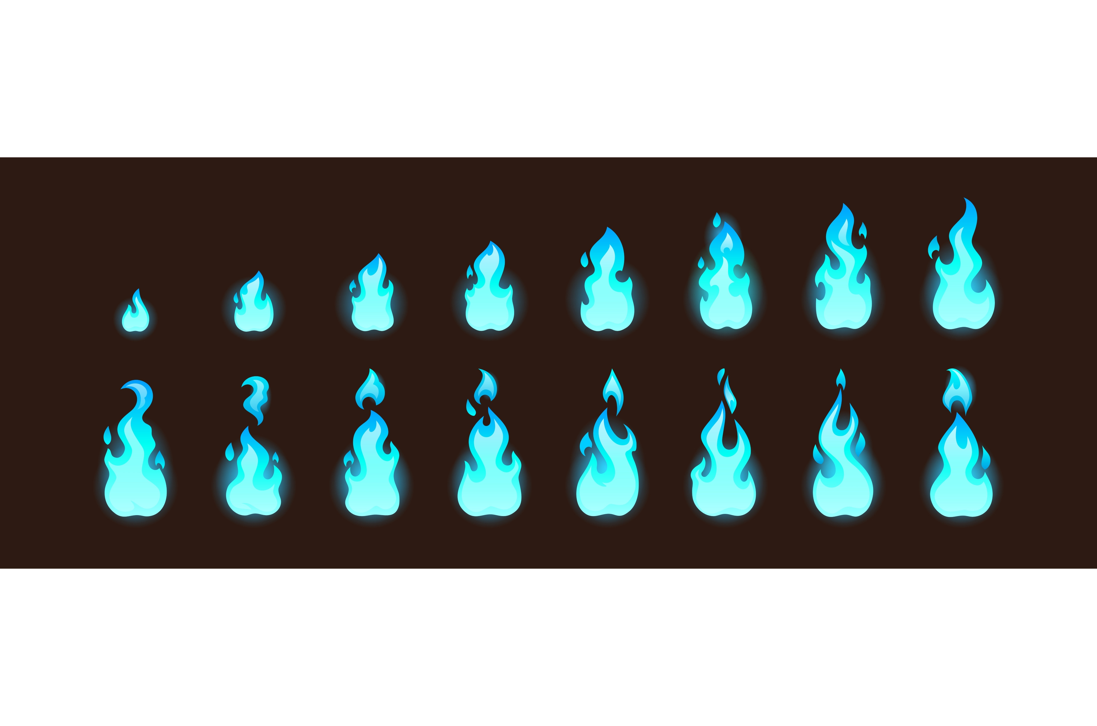 Burning blue fire for 2d animation, an Object Graphic by art PVP - market