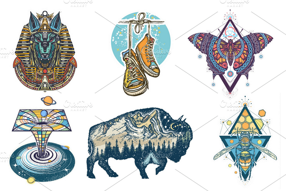 Color tattoo (vol.1), a Graphic by intueri