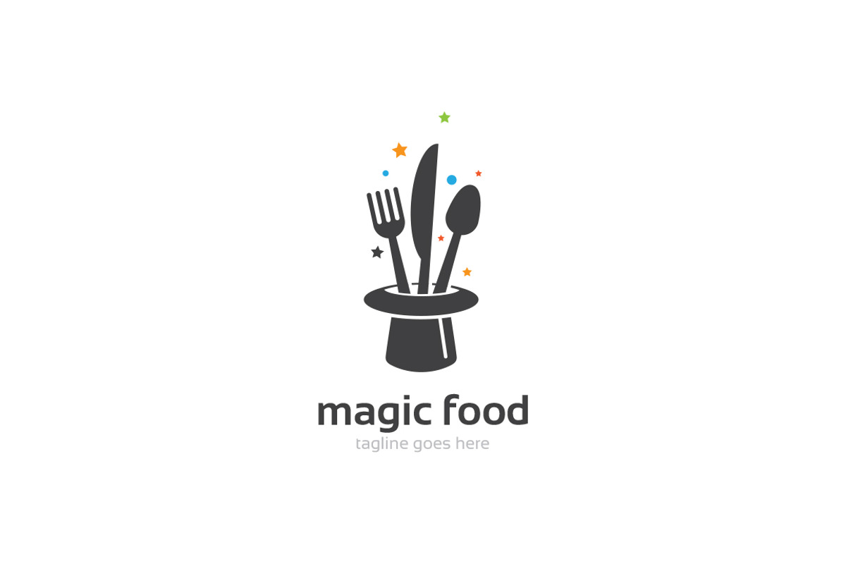 Magic Food Logo, a Branding & Logo Template by CAIRON CREATIVESTUDIO