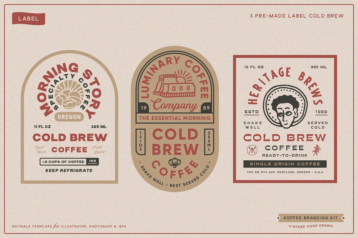 Koffee Branding Kit, a Branding & Logo Template by Refolve Design