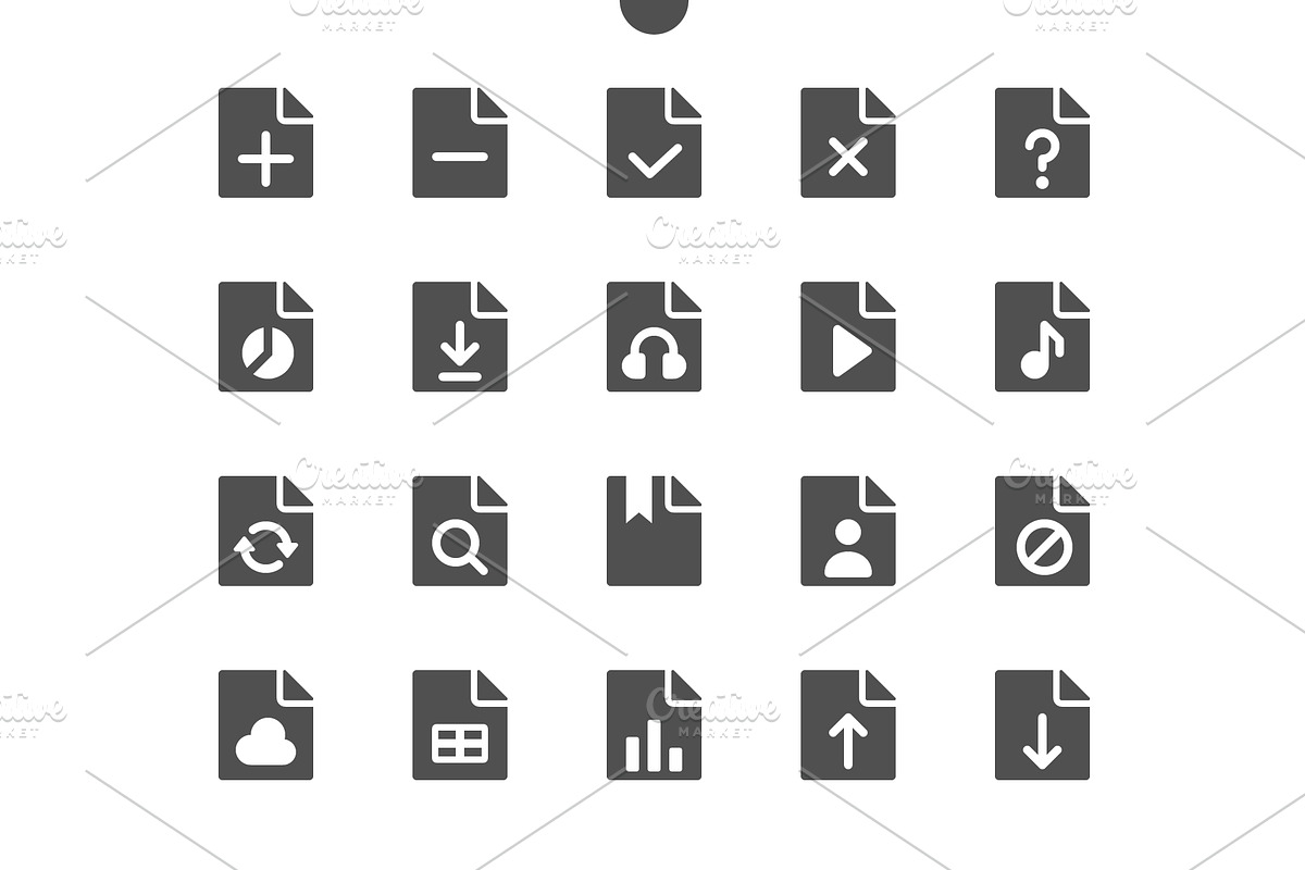 File Icons, a Solid Icon by Palau | Creative Market