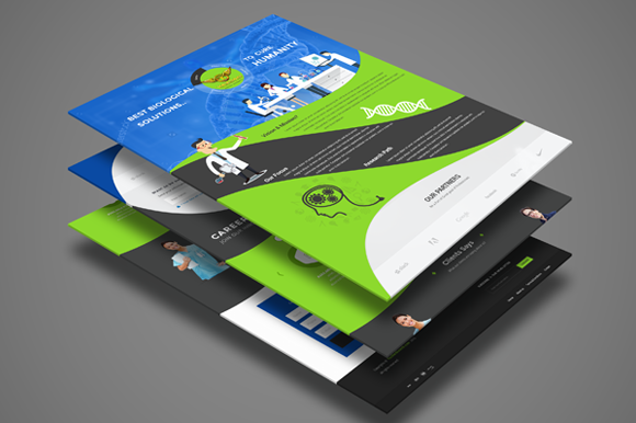 Responsive Curved Web Template, a Websites & App Template by Rocket ...