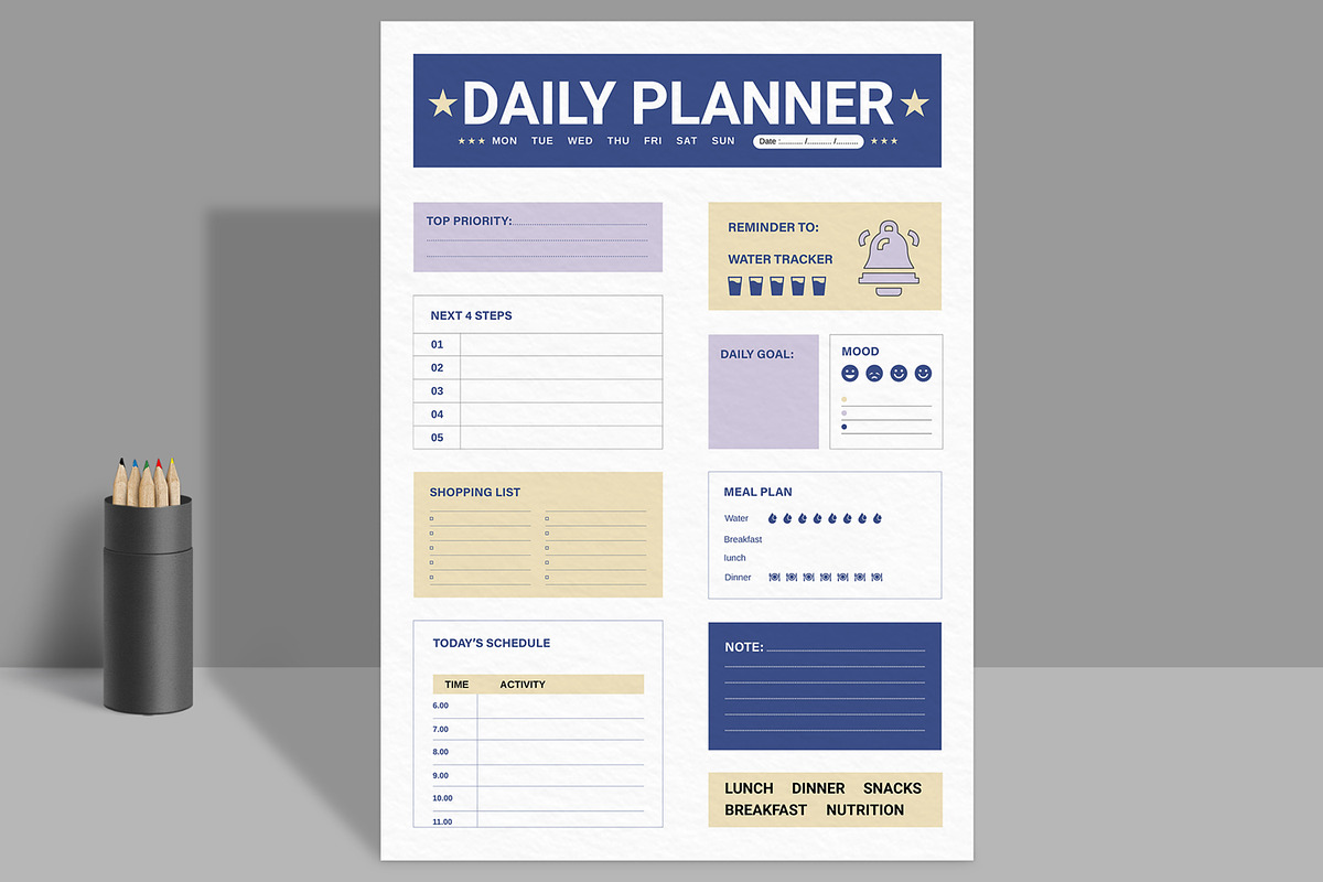 Daily Planner Layout