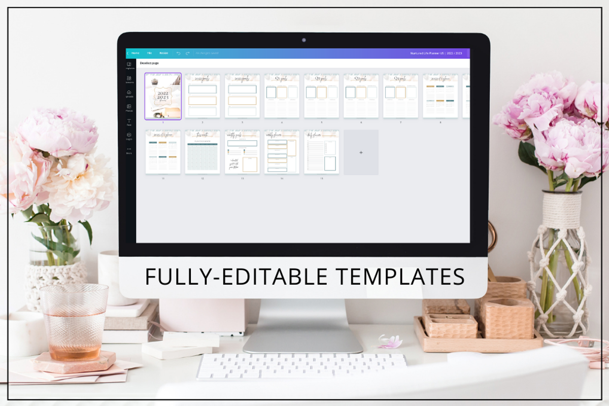 Ultimate Canva Planner Templates, a Stationery Template by Lady Boss Studio