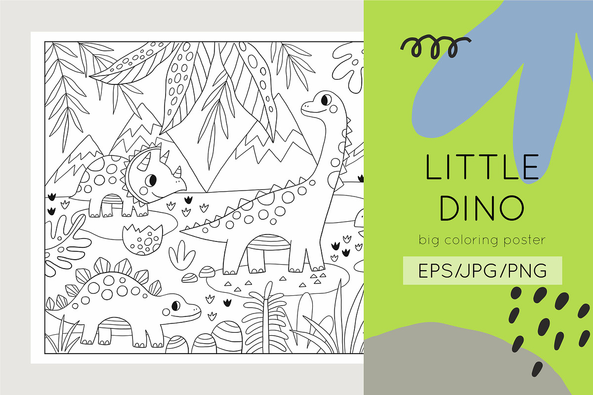 Coloring page BUNDLE. 10 big posters