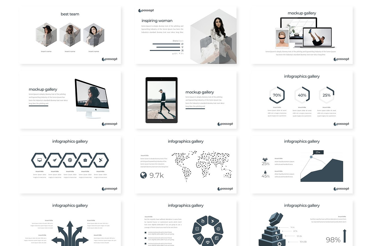 Passage - Powerpoint Templates, a Presentation Template by AQR Studio ...