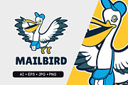 Mailbird - Mascot Logo, a Branding & Logo Template by SLAB! Design