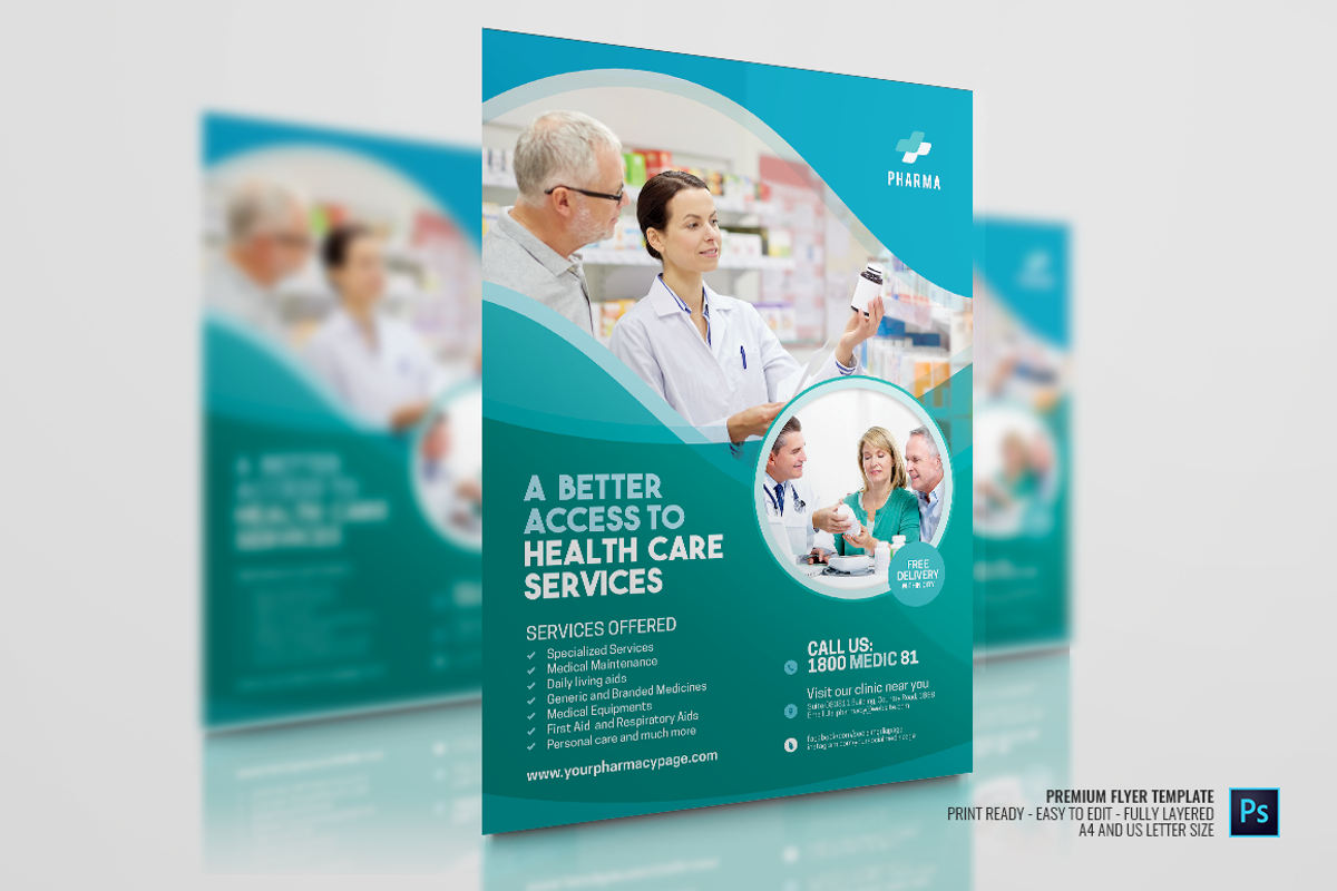 Drugstore Flyer, a Flyer Template by PSDPixel