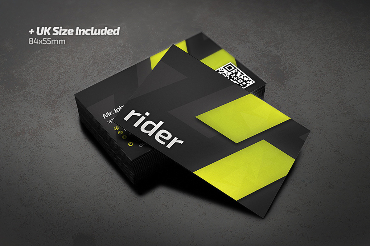 Rider Business Cards, a Business Card Template by Rafael Oliveira