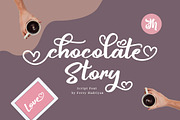 Chocolate Story - Script Font, a Script Font by FHFont