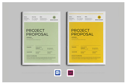 Project Proposal, a Stationery Template by Occy Design