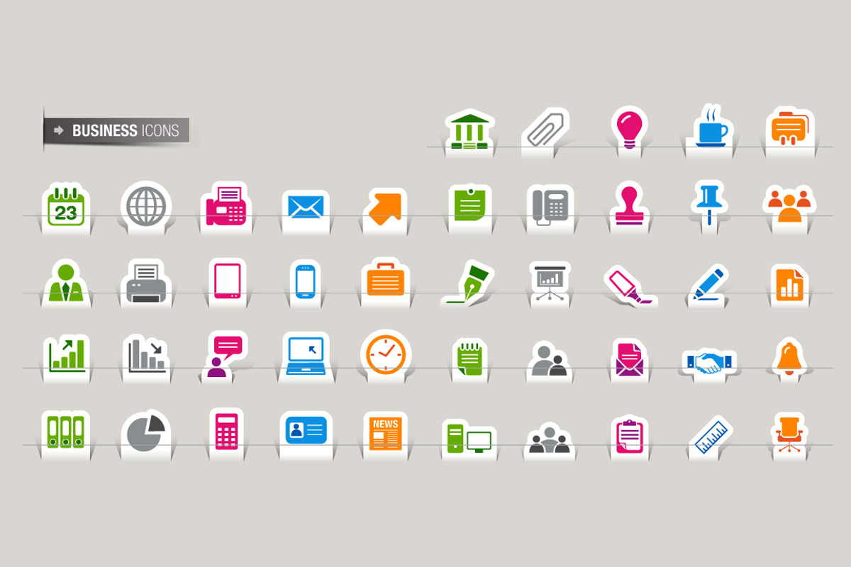 105 Papercut Icons, an Icon by sharpnose
