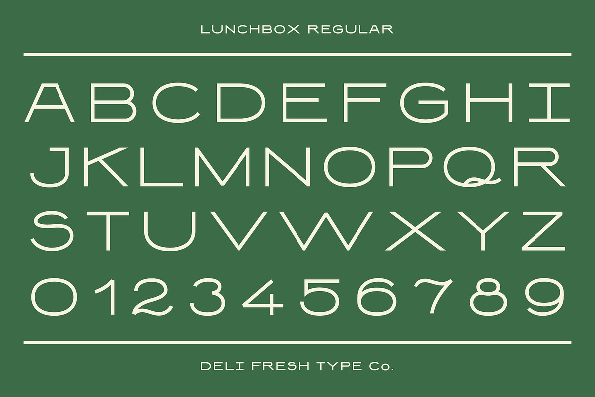 Lunchbox: A Simple Retro Font