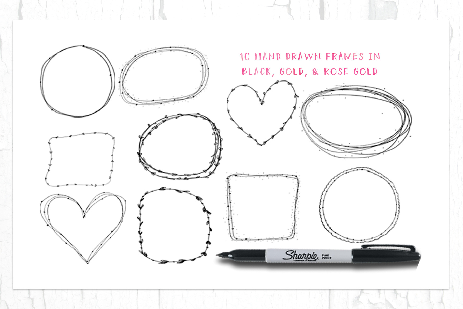 Hand Drawn Frames, a Templates & Theme by Charlis.Web | Creative Market