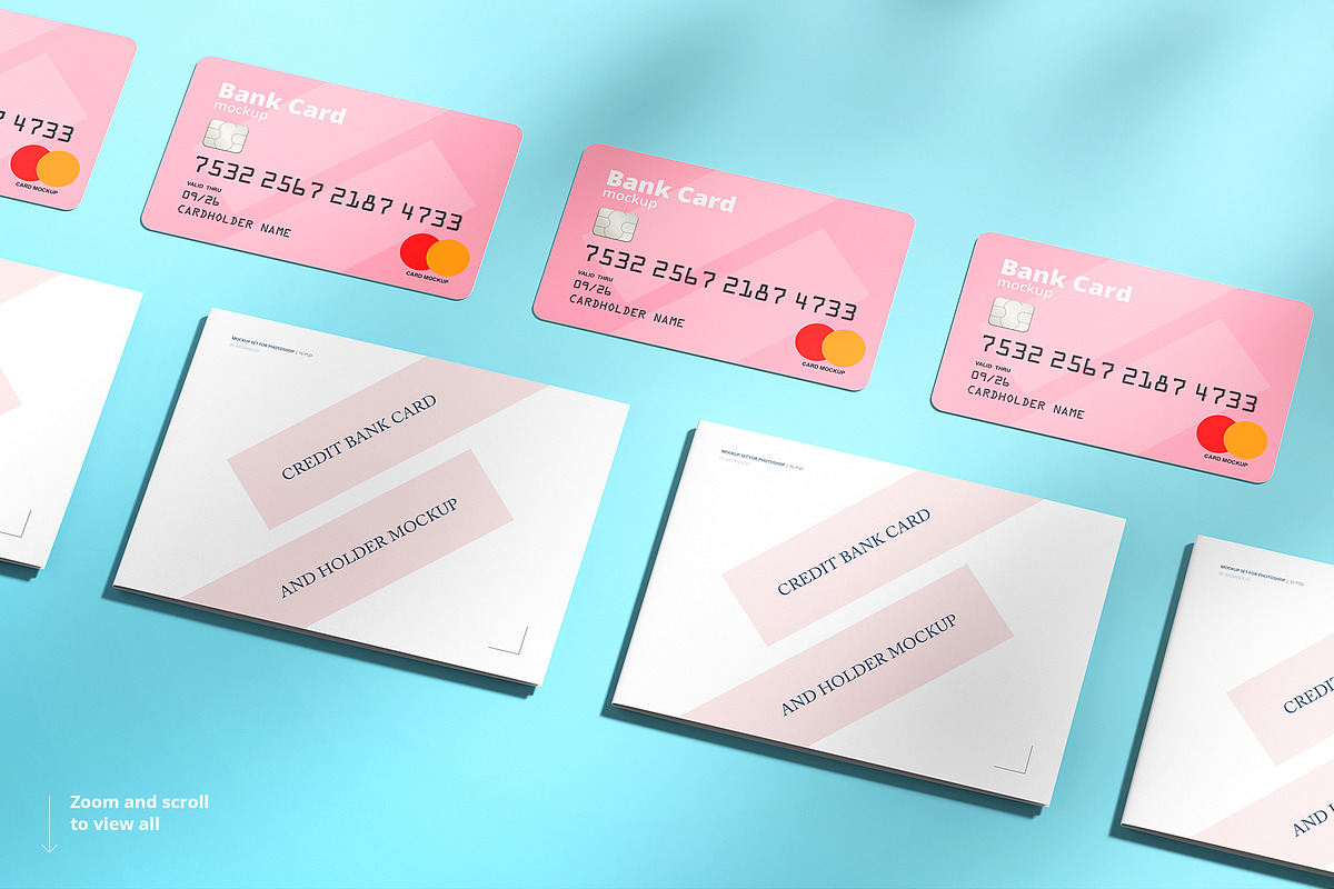 Credit / Bank Card Mockup, a Merchandise Mockup by WebAndCat