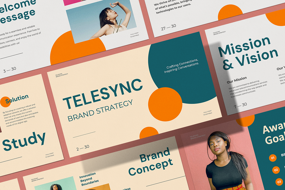 Telesync Brand Strategy - Powerpoint, a Presentation Template by ...