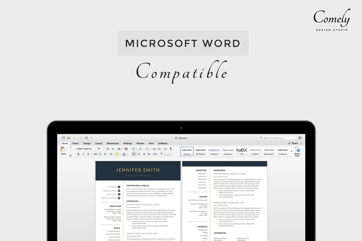 CV | Resume Template, a Resume Template by Comely Design Studio