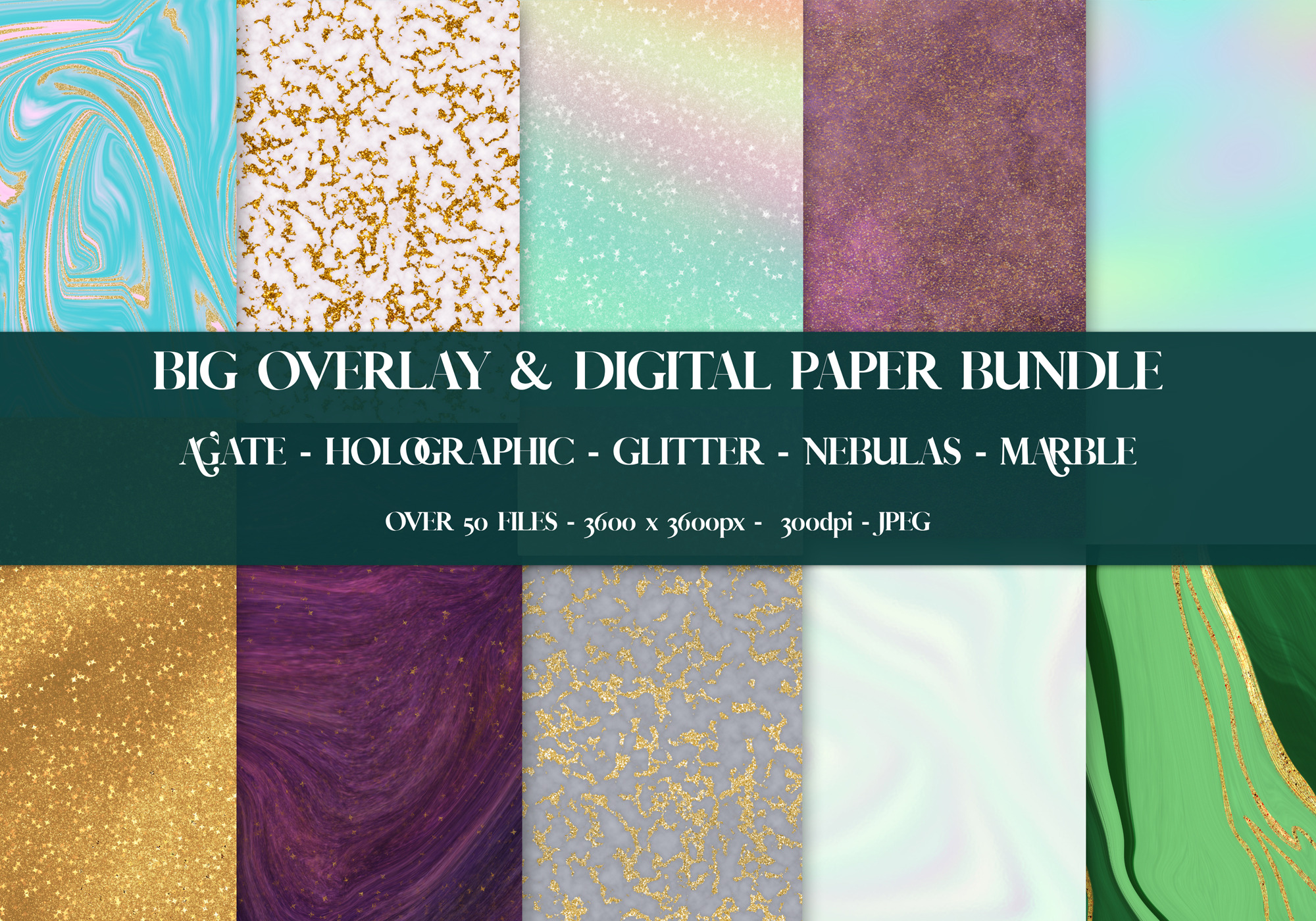 The Big Overlay & Paper Bundle, a Pattern Graphic by KJP Designs ...