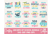 100 Days of School SVG Bundle, an Education Illustration by Crafticy