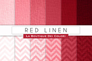 Red Linen Digital Paper, a Texture Graphic by La Boutique dei Colori